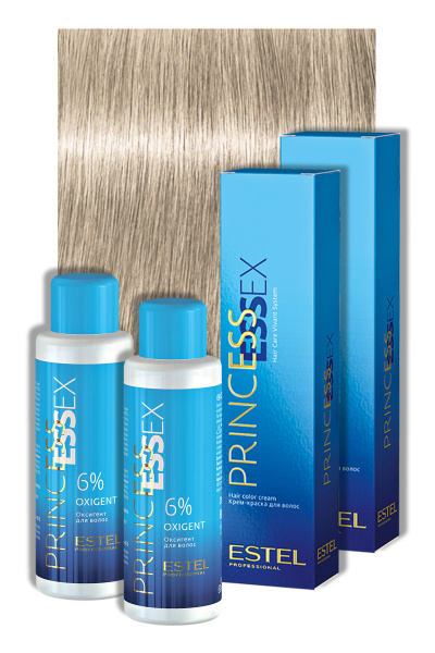 Estel Princess Essex 10/8 Светлый блондин жемчужный Крем-краска для волос 60 мл. Комплект: крем ...