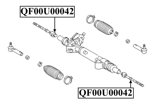 тяга рулевая prado 150, qf13e00017 аналог toyota 4550360040 - арт ...