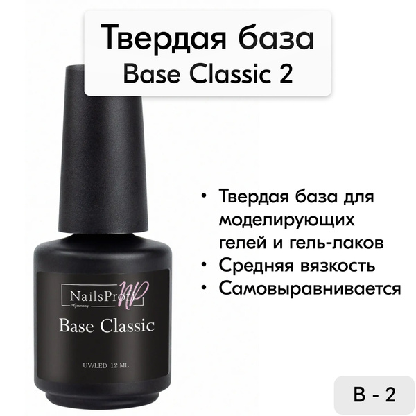Основа под гель и гель-лак, База для ногтей, NailsProfi Rubber Classic ...