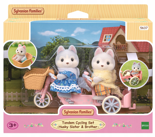 Фигурки Sylvanian Families Хаски на велосипеде 5637 - купить с ...