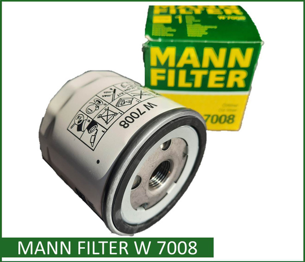 Фильтр масляный MANN FILTER W7008 - купить по выгодным ценам в интернет ...