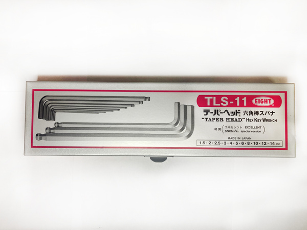 Набор профессиональных шестигранных ключей /шестигранники в металлическом ящике EIGHT TLS-11 ...