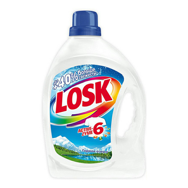 Гель для стирки Losk Горное озеро для белого белья 1,95 л - купить с ...