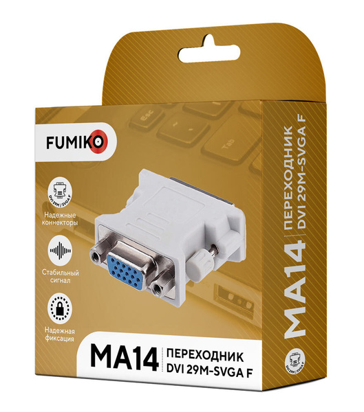 Кабель FUMIKO MA14 DVI 29M / SVGA F - купить по низкой цене в интернет ...