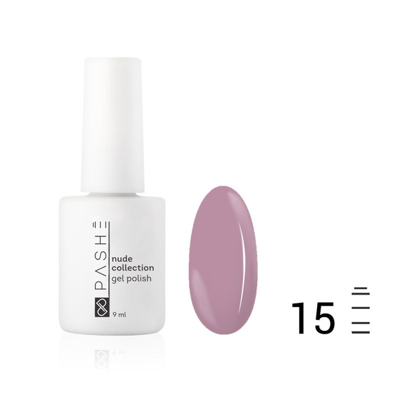 PASHE Гель лак для ногтей Nude Collection №15 камуфлирующий светло ...