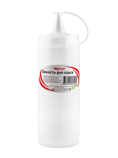 Дозатор для соуса Elfplast 400 мл ПРОЗРАЧНЫЙ ПЛАСТИКОВЫЙ - купить с доставкой по выгодным ценам ...