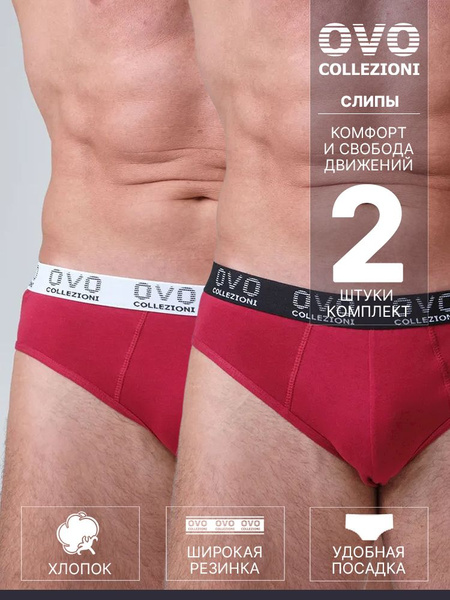 Комплект трусов брифы OVO Collezioni Нижнее белье, 2 шт - купить с доставкой по выгодным ценам в ...