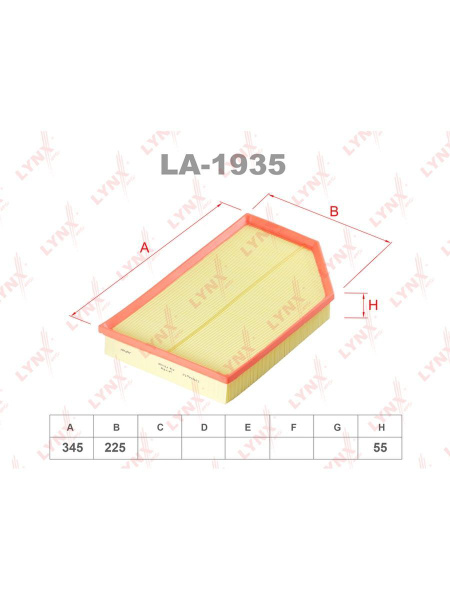 Воздушный фильтр LYNXauto LA-1935 для Volvo - купить по выгодным ценам в интернет-магазине OZON ...