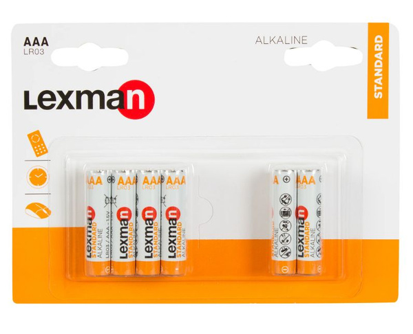 Lexman Батарейка AAA, Щелочной тип - купить с доставкой по выгодным ...