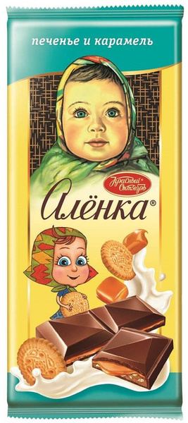 Шоколад Аленка Молочный Печенье и карамель 87г - купить с доставкой по ...