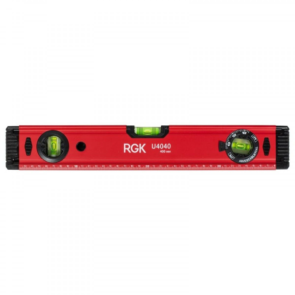 Уровень строительный брусковый RGK 40 см, глазков: 3 - купить по низкой цене в интернет-магазине ...