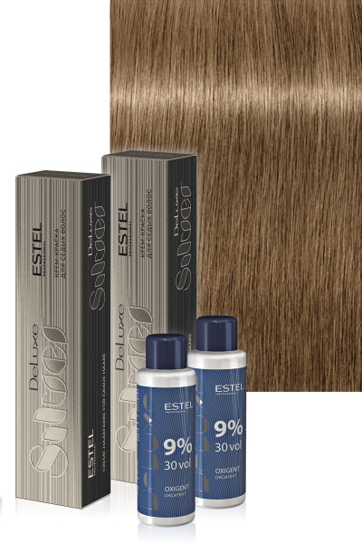 Estel DeLuxe Silver 8/31 Светло-русый золотисто-пепельный Крем-краска для седых волос 60 мл. - 2 ...