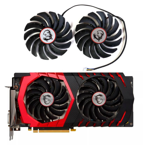 Вентиляторы для MSI 1060 1070 1080 470 480 570 580 Armor Gaming X пара ...