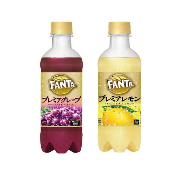 Японские газированные напитки Fanta Premier Lemon с кусочками лимона ...