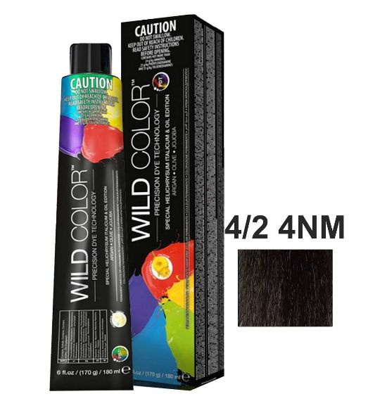 Wild color Крем-краска 4/2 4NM PERMANENT COLOR для окрашивания волос ...