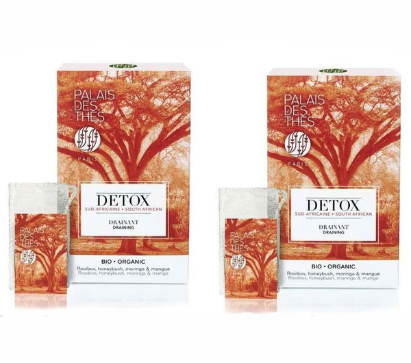 PALAIS DES THES, (Южная Африка), Чай в пакетиках, Detox, Дренажный Эффект, Детокс, 2 упаковки ...