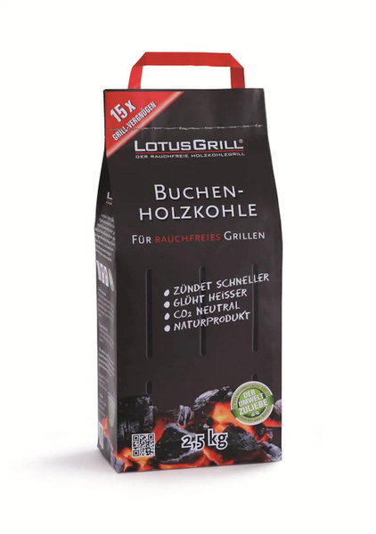 Бездымный буковый уголь Lotus Beech Charcoal, 2,5 кг купить на OZON по ...