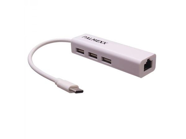 Хаб USB Palmexx USB Type-C - 3xUSB + Ethernet PX/HUB C-type USB Eth ...