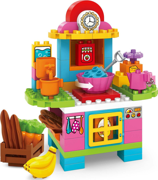 Конструктор JDLT Кухня, 63 деталей, для девочки, 54029 - купить с доставкой по выгодным ценам в ...