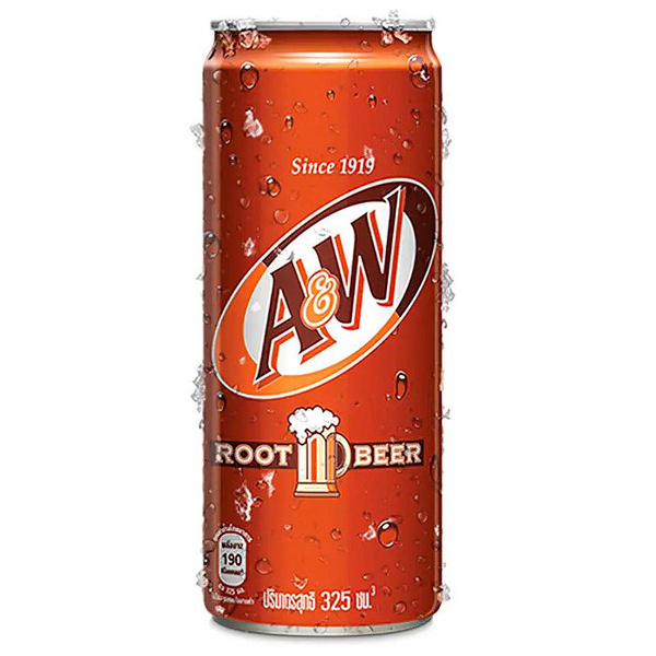 Газированный напиток A&W Root Beer (безалкогольное корневое пиво) (Таиланд), 325 мл - купить с ...