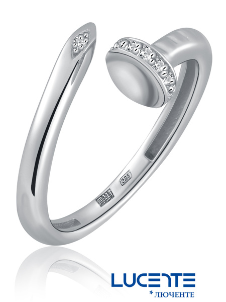 Lucente Кольцо Серебро родированное 925 пробы - купить с доставкой по выгодным ценам в интернет ...