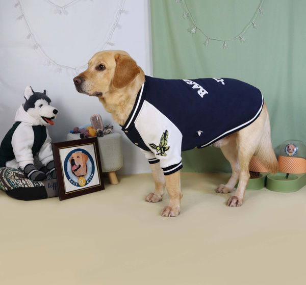 Куртка Rexy crew "Бомберка" для собак средних и крупных пород, цвет темно-синий, размер 7XL ...