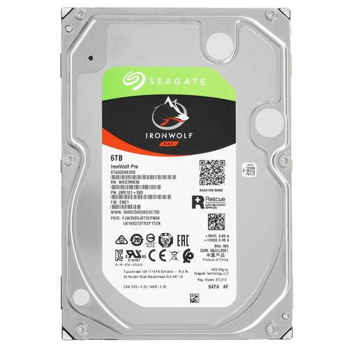 3.5" 6 ТБ Жесткий диск Seagate IronWolf Pro (ST6000NE000) - SATA III, 6 ...
