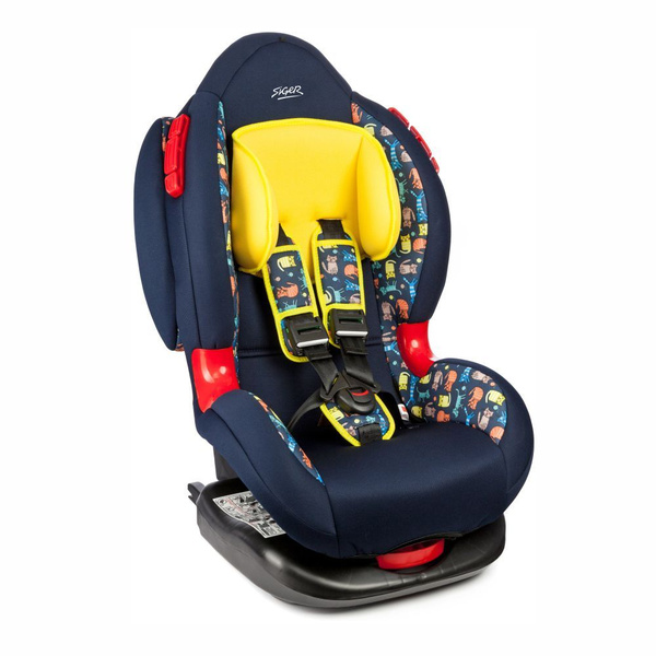 Автокресло детское SIGER KRES2046 ART "Кокон ISOFIX" котики, 1-7 лет, 9 ...