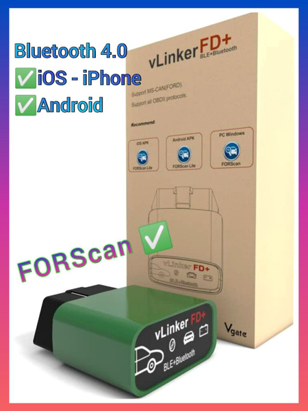 Автосканер Vgate Forscan lite андроид айфон iOS форскан форд мазда ford ...