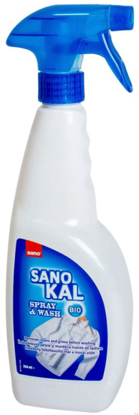 SANO Sanokal Spray & Wash Bio Пятновыводитель 750 мл с распылителем ...