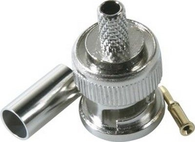 BNC-7001B HYR-0105B (GB-105В) , Разъем BNC, штекер, RG-59, обжим (Crimp ...