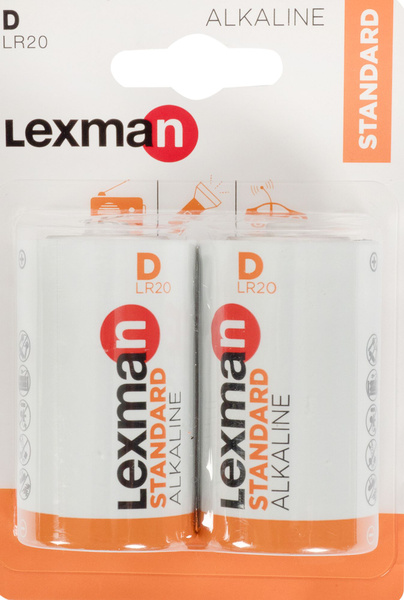 Батарейка алкалиновая D/LR20 2 шт. - купить с доставкой по выгодным ...