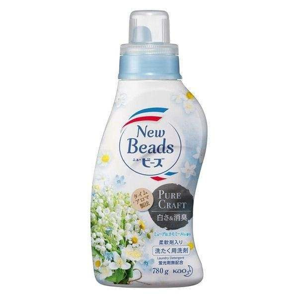 New Beads Attack KAO Японский концентрированный гель для стирки с кондиционером и ароматом ...