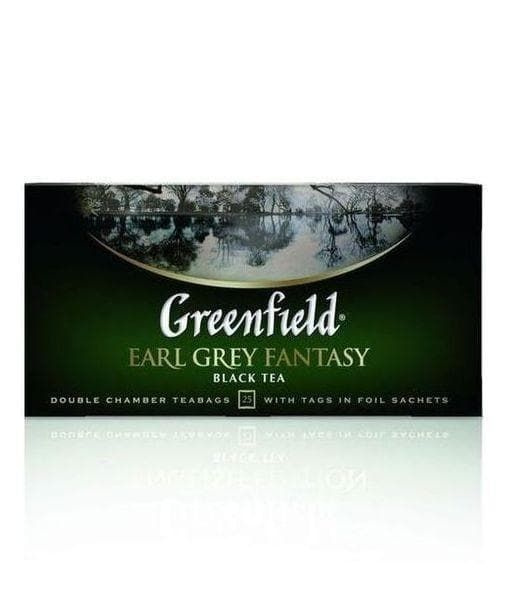 Greenfield Чай черный Earl Grey Fantasy, 25 пакетиков по 2 г - купить с ...