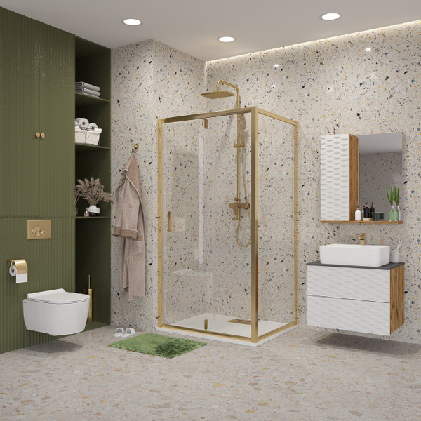 Душевое ограждение Niagara NG-43-10AG-A80G (100*80*195) прямоугольник ...