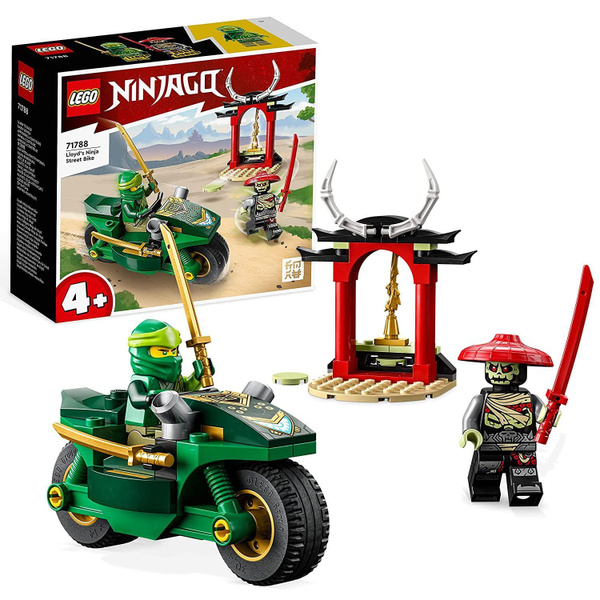 Конструктор детский LEGO Ninjago Уличный мотоцикл ниндзя Ллойда, 64 ...