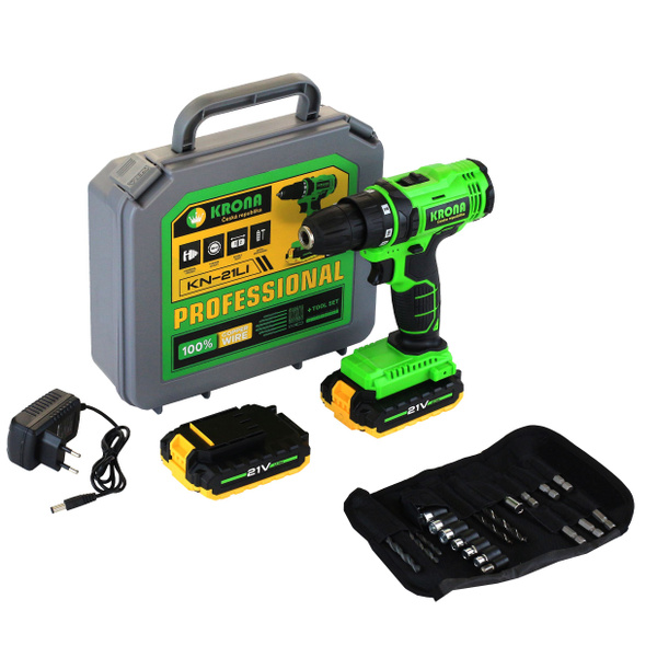 Шуруповерт KRONA KN-21, От аккумулятора - купить по низкой цене в интернет-магазине OZON ...