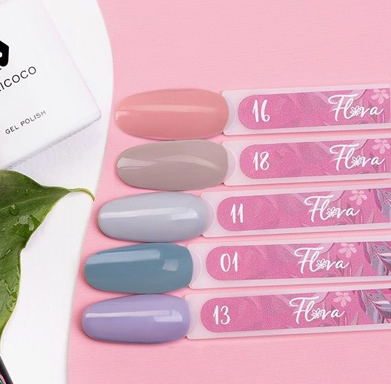 Гель лак для ногтей набор из 5 шт. ADRICOCO FLORA, 8 мл купить на OZON по низкой цене (1556845274)