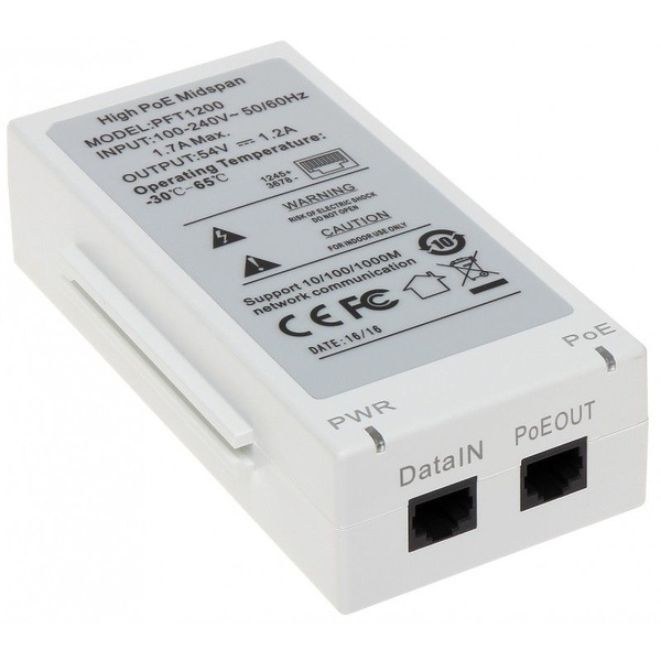 DH-PFT1200 Инжектор POE Dahua - купить с доставкой по выгодным ценам в ...