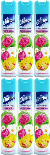 Освежитель воздуха Chirton После дождя, комплект: 6 упаковок по 300 мл ...