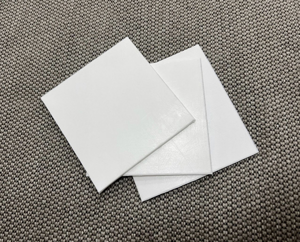 Пластина фторопластовая Ф4 размером 2х200х200 мм, лист из фторопласта ...