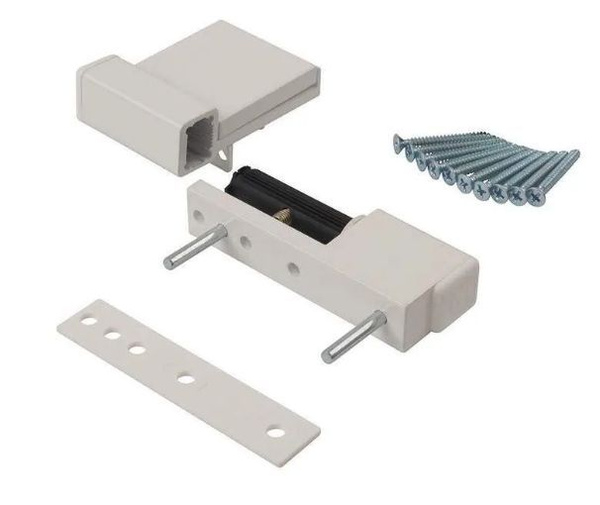 Петля дверная ELEMENTIS Compact для дверей ПВХ до 80кг, белая купить по ...
