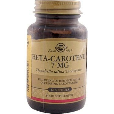 Солгар Бета-каротин 7 мг 60 капсул Solgar Beta Carotene 7 mg 60 Kapsl ...