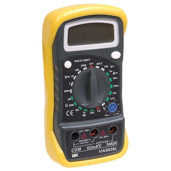 Мультиметр цифровой Master MAS838L IEK TMD-3L-838 (1 шт.) купить по выгодной цене с доставкой по ...