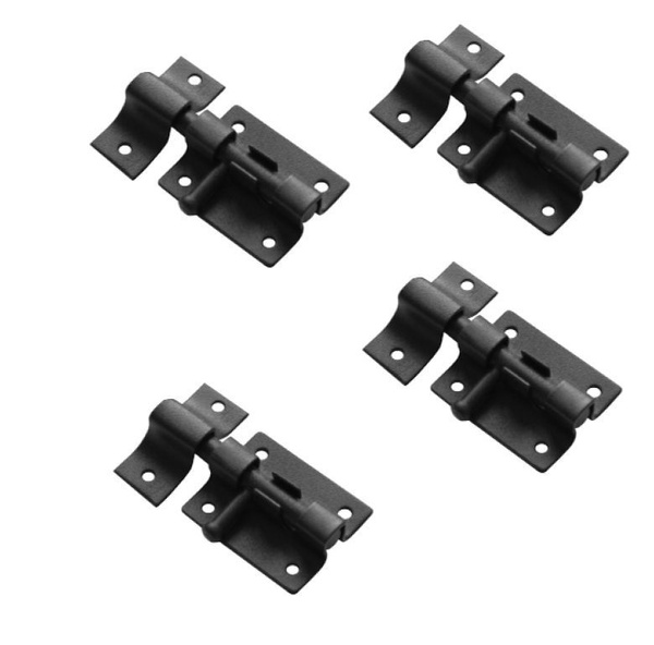 Шпингалет ШП-40 черный (комплект 4 шт) - купить по низкой цене в интернет-магазине OZON (932122588)