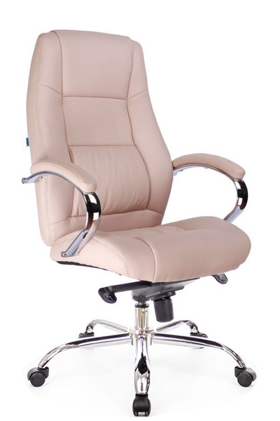 Кресло руководителя Everprof Kron M_Бежевый_Натуральная кожа - купить по выгодным ценам в ...