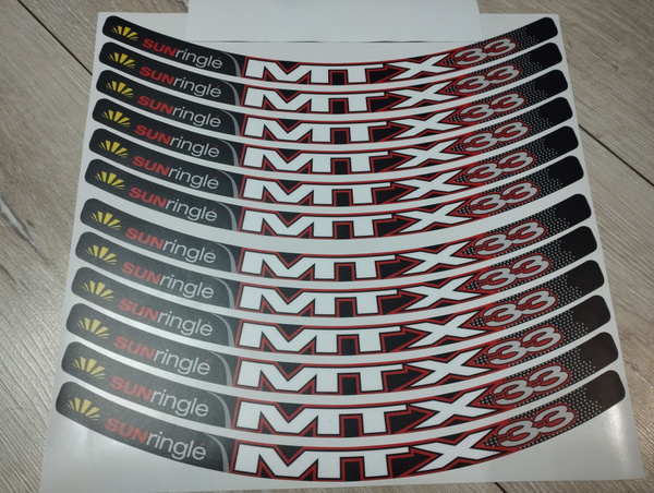 Наклейки sunringle mtx33 26 матовый, для велосипеда на обода mtx 33 ...