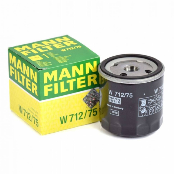 Фильтр масляный MANN FILTER Фильтр масляный W712/75 - купить по ...