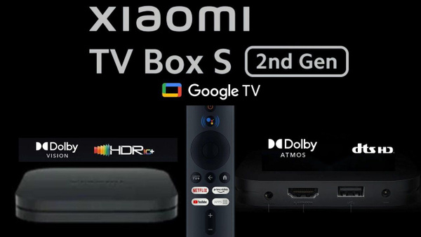 Медиаплеер Mi Box S 4K 2gen all, USB, HDMI, черный, Android купить по ...
