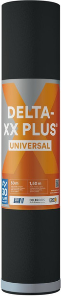 DELTA-XX PLUS UNIVERSAL, диффузионная мембрана c клеевой лентой 75кв.м ...